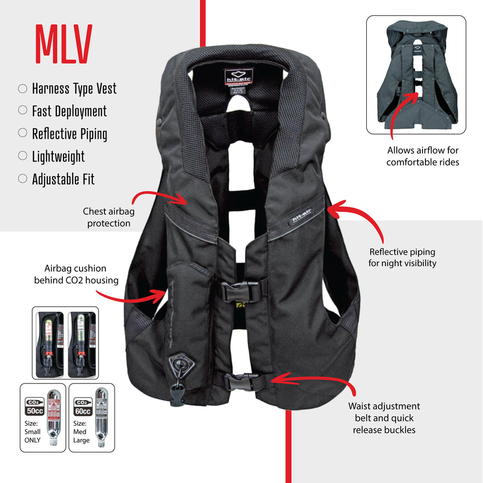 MLV Airbag Vest - Hit-Air Motorcycle Protection | Lightweight ...